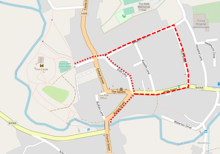 Clun town walls | Castellogy